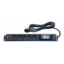 19 inch PDU 5x Schuko met GST18 female 3m 16A